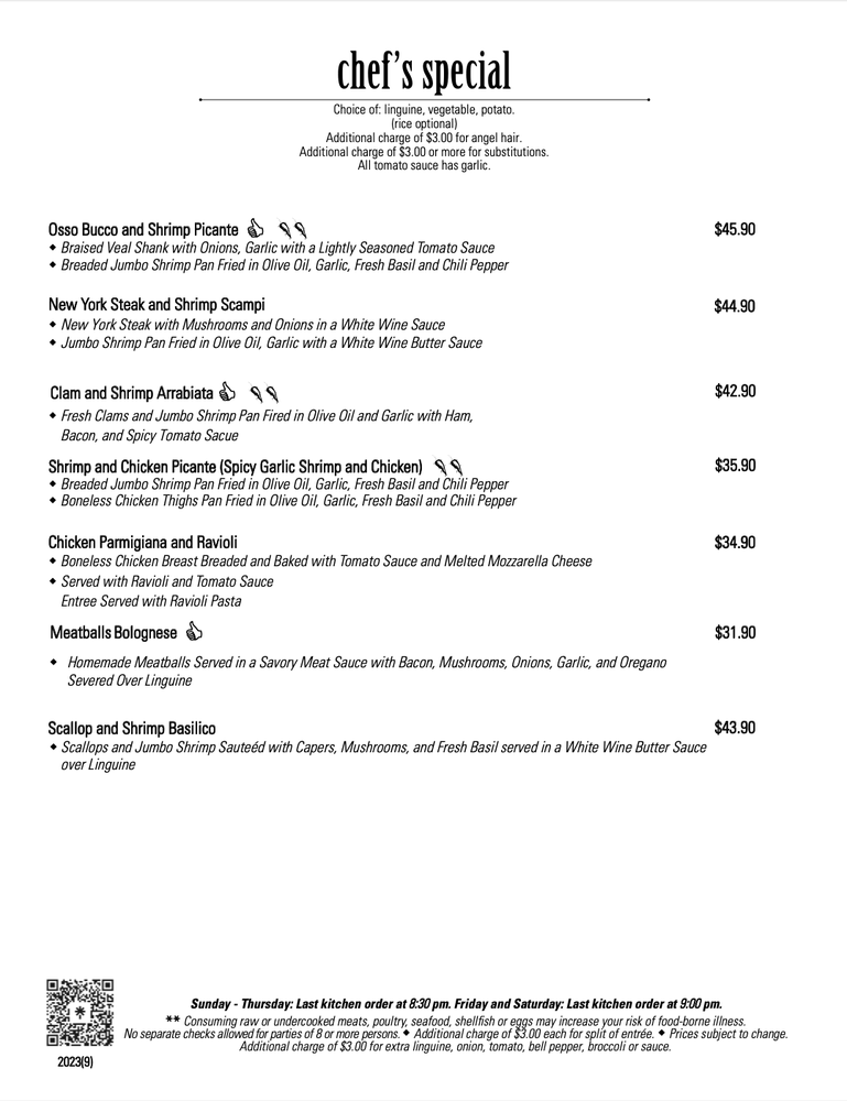 Assaggio Italian Restaurant Menu (Full Menu Update 2026)