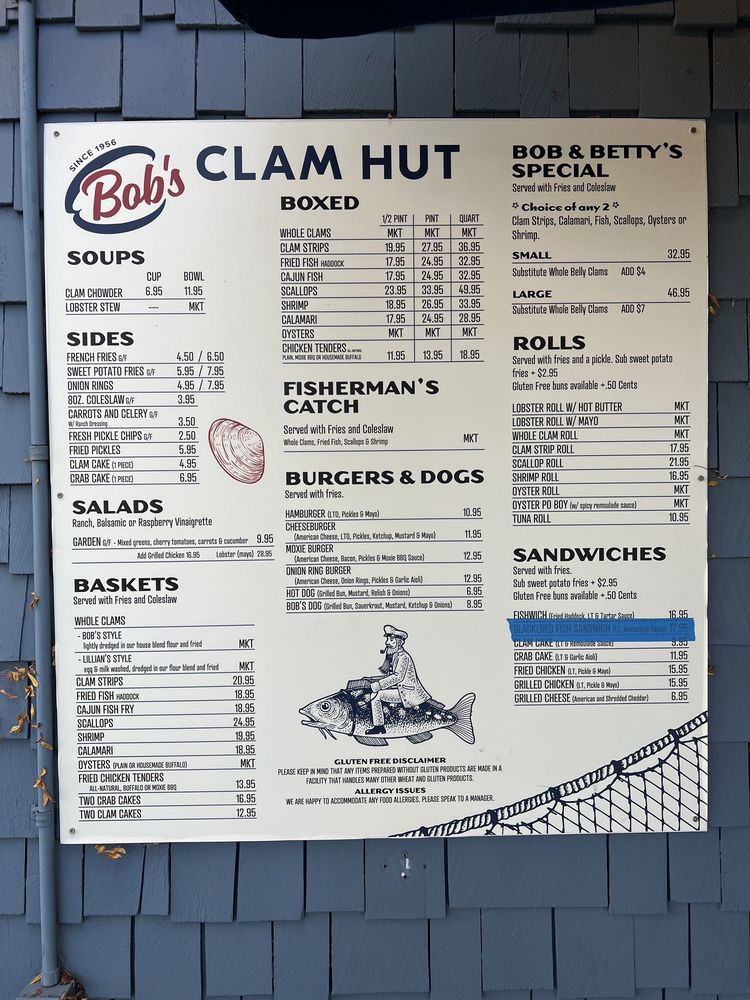 Bobs Clam Hut Menu (Full Menu Update 2026)