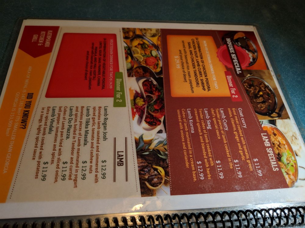 Kathmandu Kitchen Grill Menu (Full Menu Update 2026)