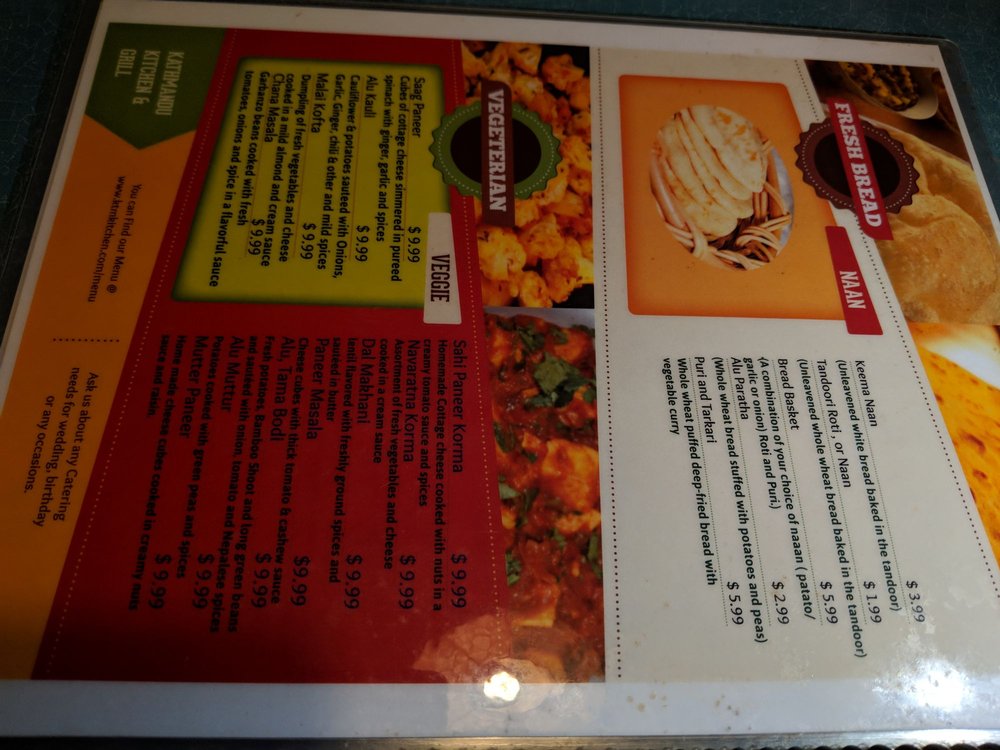 Kathmandu Kitchen Grill Menu (Full Menu Update 2026)