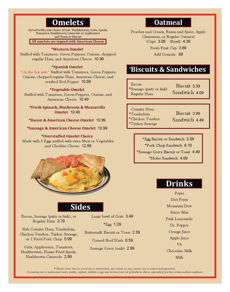 McLeans Ole Time Cafe Menu (Full Menu Update 2026)