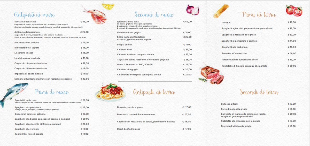 RISTORANTE MURANO-Hotel Venezia Menu (Full Menu Update 2026)