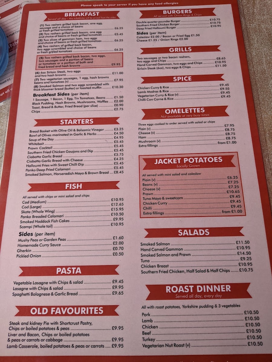 Riverside Cafe Southend-on-Sea Menu (Full Menu Update 2026)