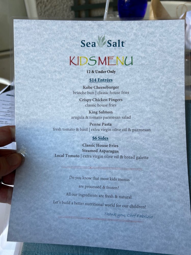 Sea Salt Menu (Full Menu Update 2026)